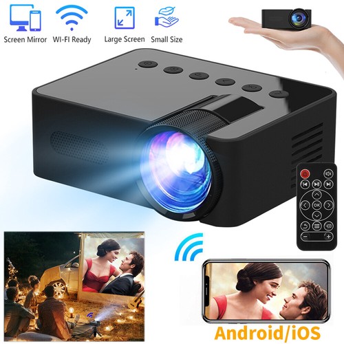 Mini Projector LED HD 1080P WIFI Home Cinema Portable Home Theater LCD ...
