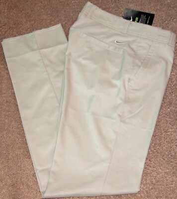 NIKE FLEX DRI-FIT GOLF PANTS UNHEMMED BEIGE 29, 30 | eBay