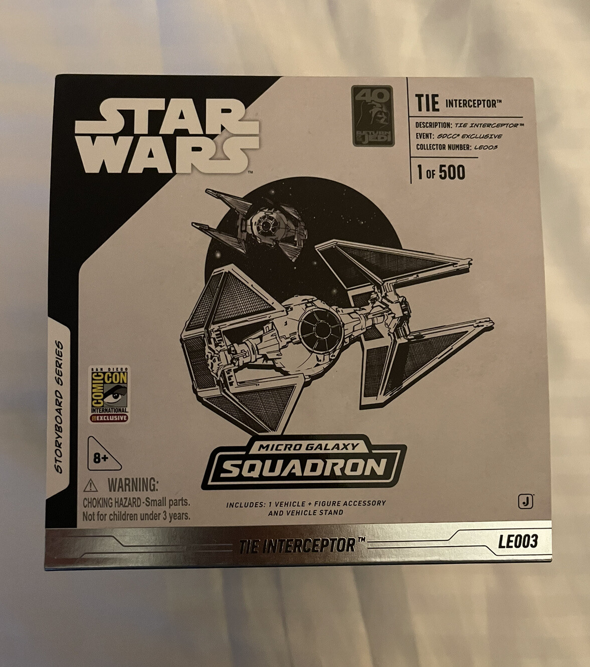 SDCC 2023 Star Wars Micro Galaxy Squadron Tie Interceptor 1 Of 500 ...