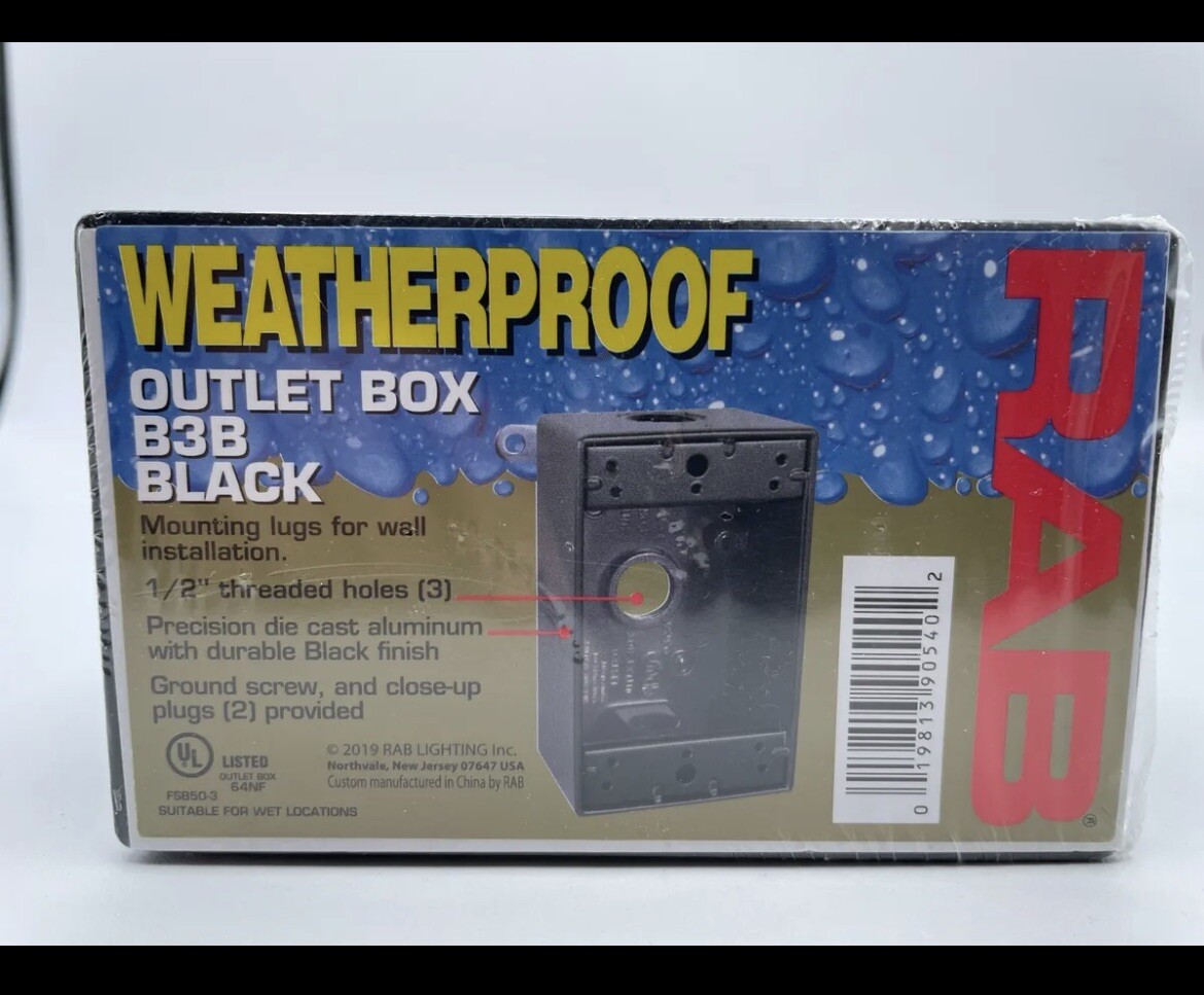 Rab B3B Outlet Box Black (Qty6) for sale online | eBay