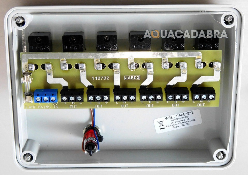 GARDEN POND SWITCH BOX 3,4,5,6 WAY OUTDOOR SOCKET WEATHERPROOF PUMP ...