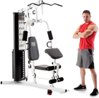 Dual-Functioning Upper and Lower Body 150-Pound Stack Home Gym Workout ...
