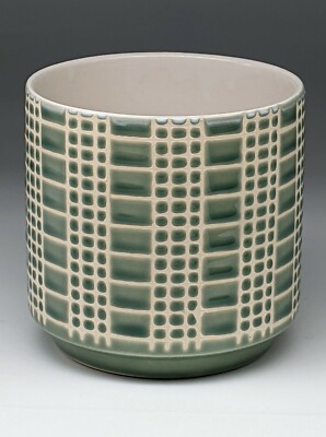 Sage Plant Pot Cachepot Ceramic Planter - Mati Pot Zati Pot - | eBay