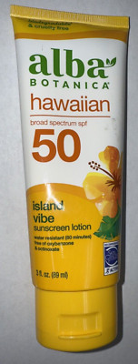 Alba Botanica Hawaiian Broad Spectrum SPF 50 Island Vibe Lotion - 3 oz ...