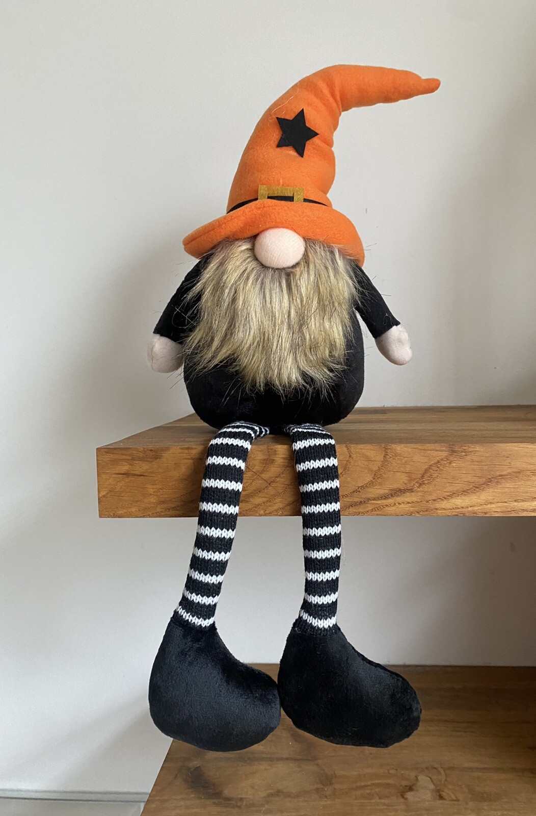 Halloween Gonk Decoration - Assorted Designs Pumpkin Bat Sitting Legs ...