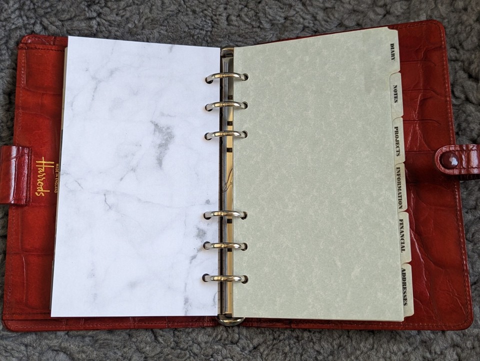 Super Rare Vintage Filofax Special Edition Leather Winchester King ...
