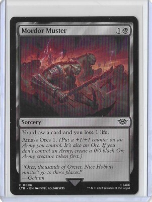 MTG Mordor Muster Lord of the Rings (LTR) Common Magic Card #0096 ...
