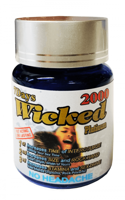Wicked Platinum 2000mg Triple Extreme Sexual Enhancement Pill - 6 ...