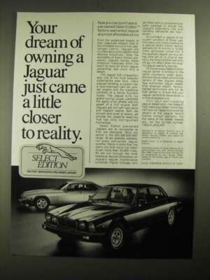 1987 Jaguar SJ6 and XJ-S Ad - A Little Closer to Reality | eBay