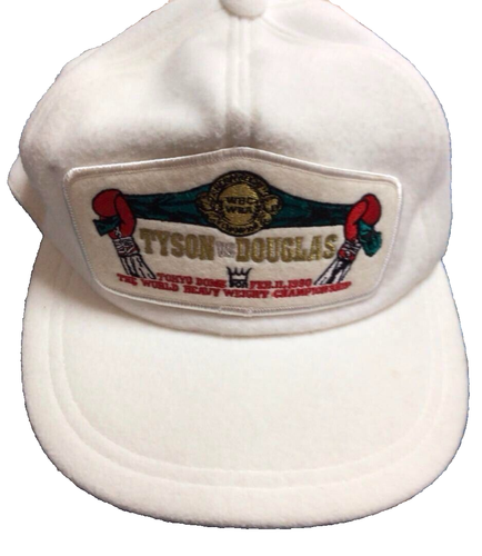 Mike Tyson James Douglas Boxing WBC WBA Tokyo Dome Hat Cap White ...