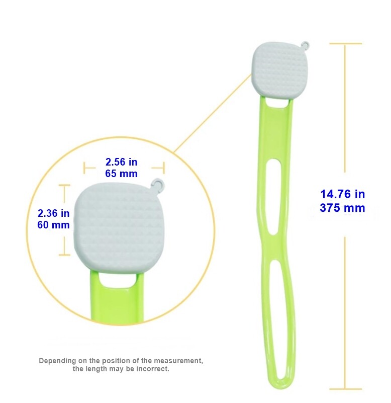 Korean Self Body Back Care Stick for applying lotion, oil and scrubbing ...