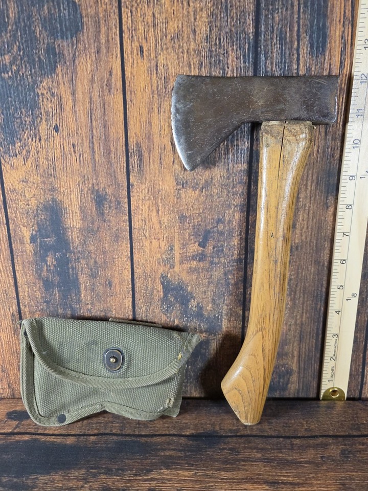 Vintage Norlund Hatchet Hudson Bay Tomahawk Axe W/ Army Canvas Sheath ...