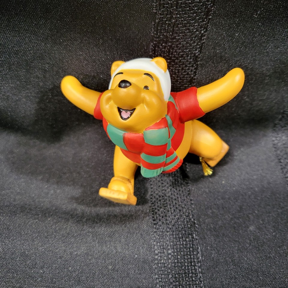 Grolier Porcelain Treasure Disney WINNIE THE POOH Christmas Ornament | eBay