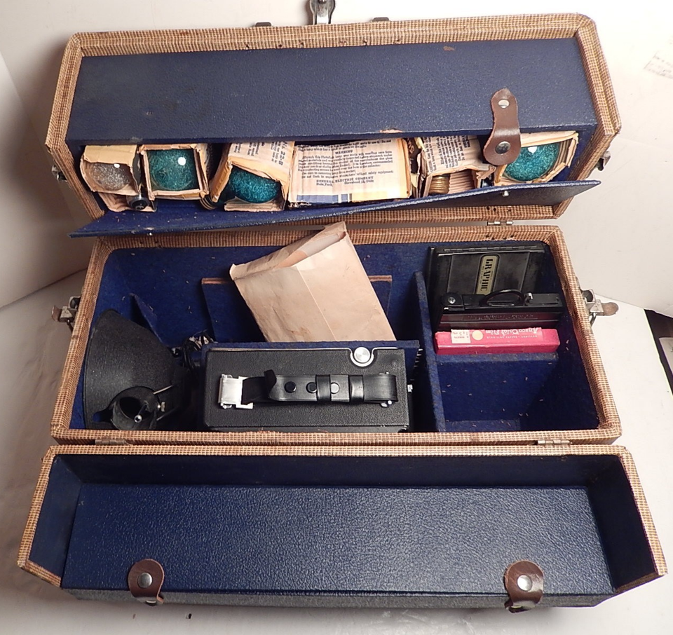 Vintage Graflex Crown Graphic Pacemaker 4x5 Large Format Camera & Flash ...