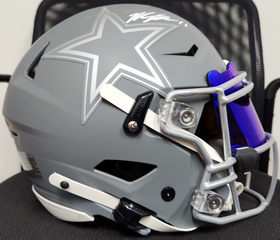 Cowboys Autographed Micah Parsons Authentic Full Size Slate Gray ...