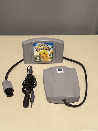 NINTENDO 64 HEY YOU PIKACHU! N64 VRU ADAPTER NUS-020 PLUS MICROPHONE ...