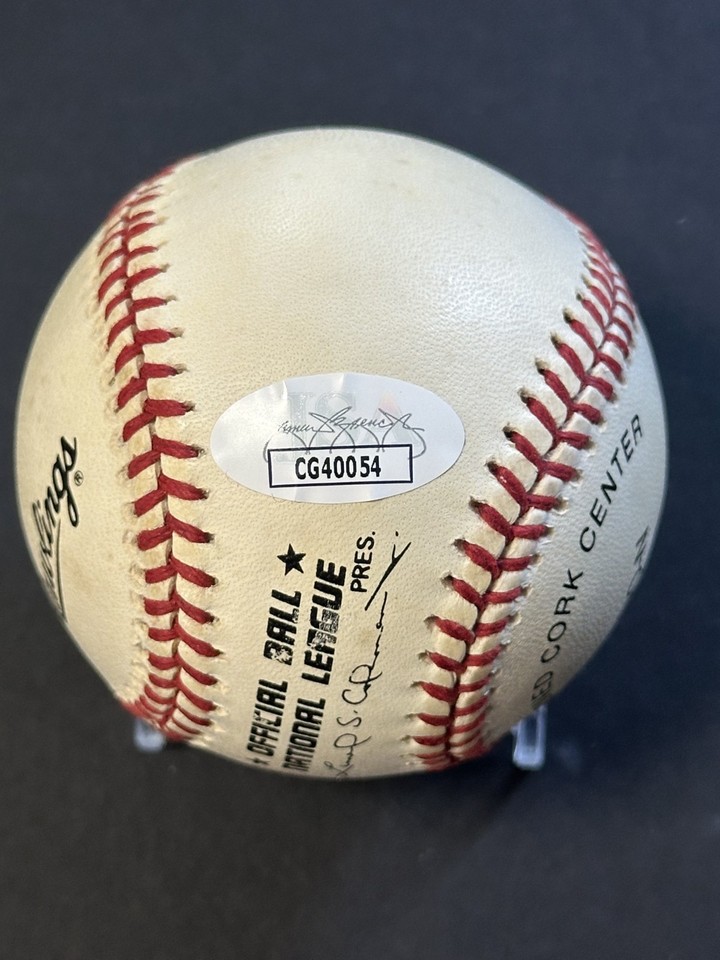Greg Maddux Atlanta Braves HOF Signed ONL Baseball JSA COA Auto | eBay