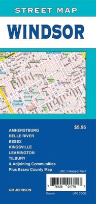 Street Map of Windsor, Ontario, Canada, by GMJ Maps | eBay