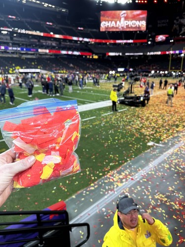 10 Pieces/Kansas City Chiefs Super Bowl 58 LVIII Confetti Field ...