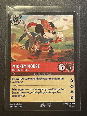 D23 Expo 2022 Disney Lorcana Mickey Mouse Exclusive Promo Card | eBay