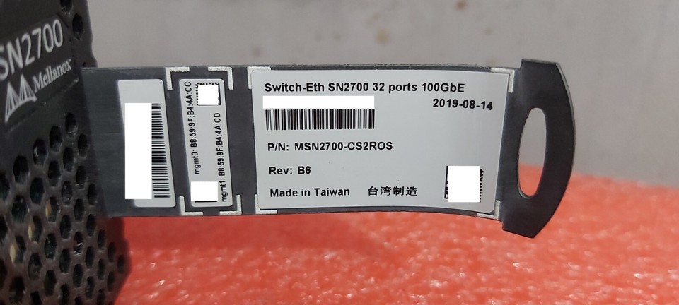 Mellanox SN2700 100GbE Switch MSN2700-CS2ROS #1 Make Offers! UPS! | eBay