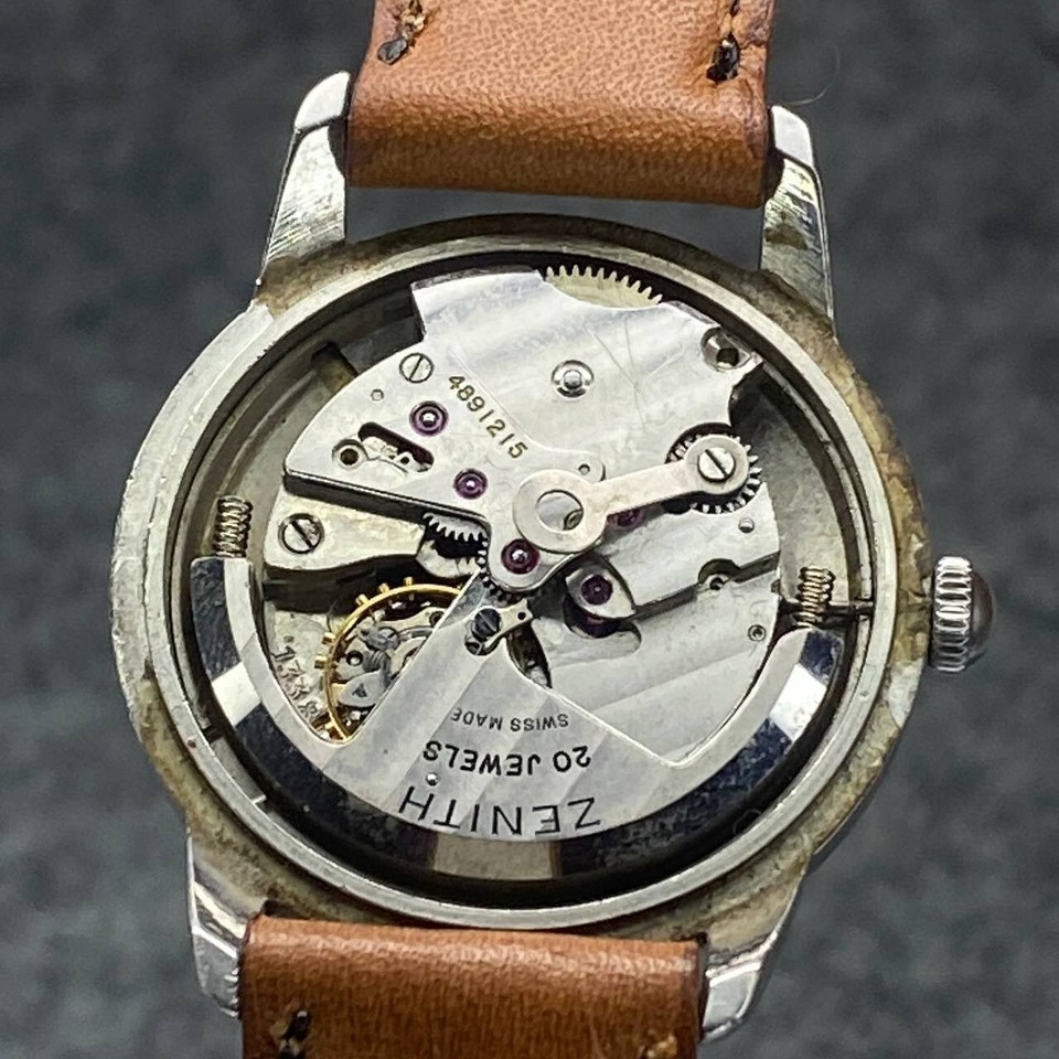 VINTAGE ZENITH AUTOMATIC BUMPER S STEEL SWISS WATCH CAL 133.8 FROM ...