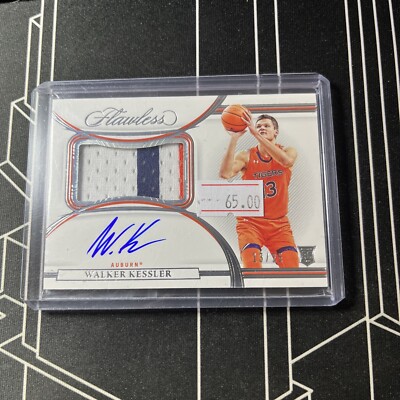 2022 Panini Flawless Collegiate Walker Kessler RC PATCH AUTO /25 #24 | eBay
