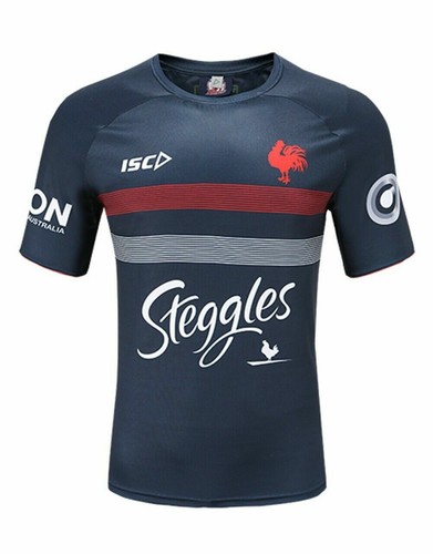 Sydney Roosters NRL ISC Players Navy Training T Shirt Sizes 5XL! T0 | eBay