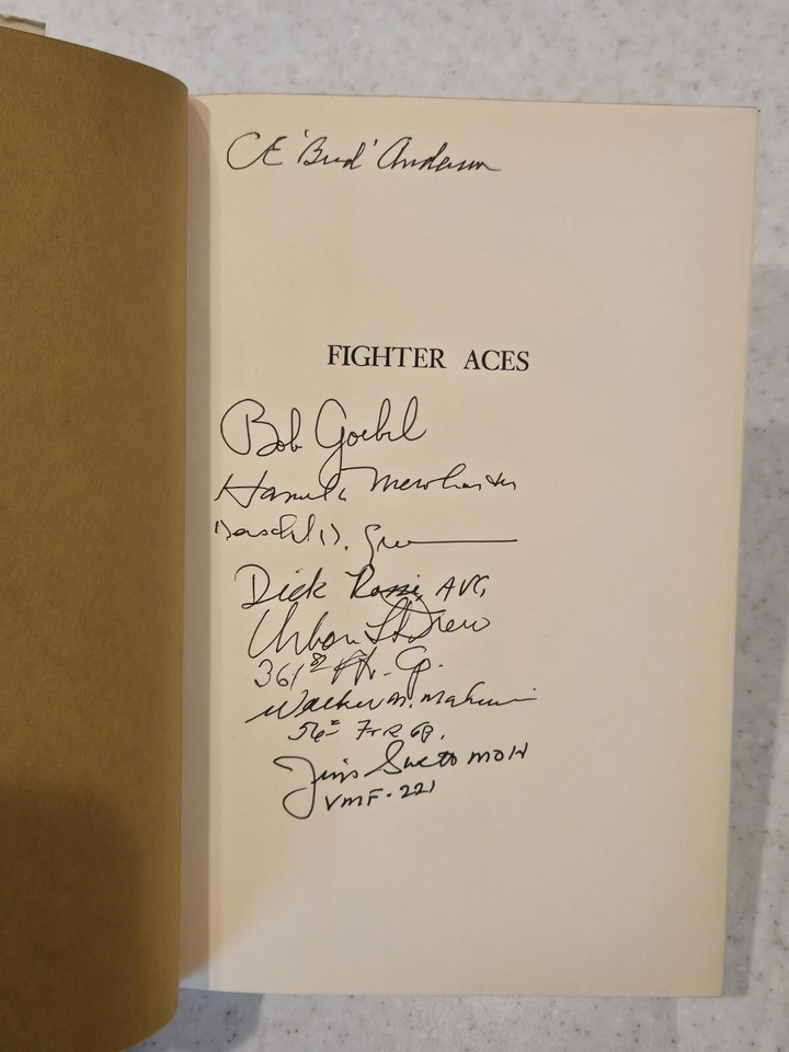Fighter Aces by: Colonel Raymond F. Toliver Signed by 8 Top Aces | eBay