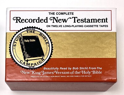 The Complete Recorded New Testament New KJV Bible 12-Cassette Box Set ...