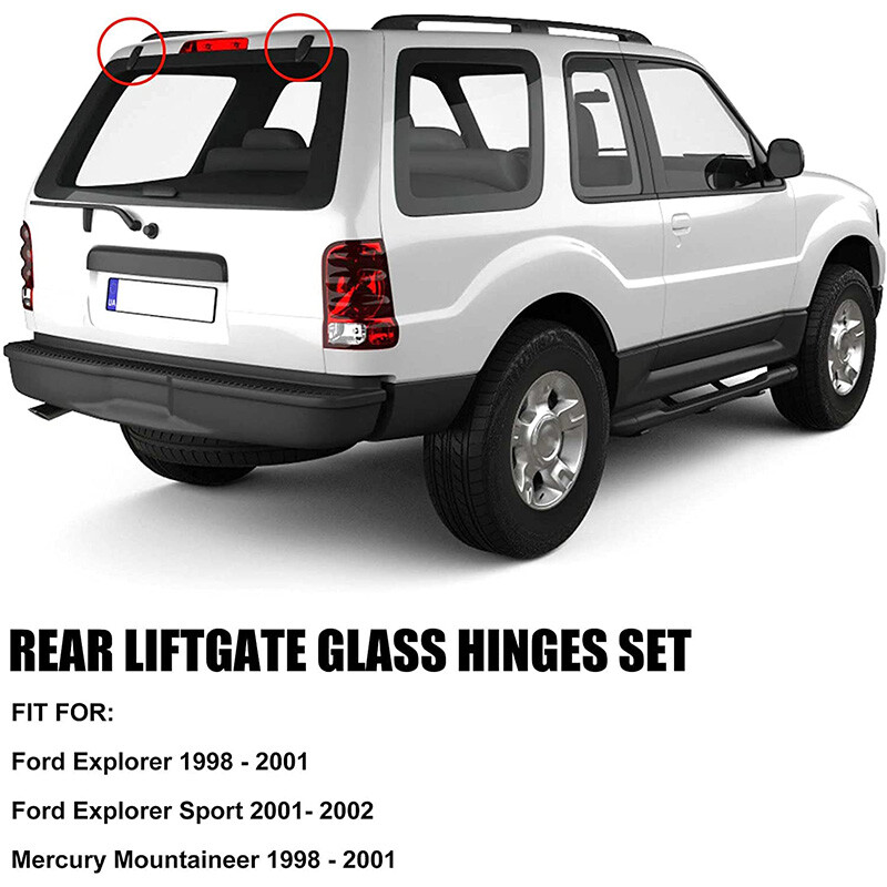 Pair Rear Back Door Tail Gate Glass Window Hatch Hinge For Ford ...