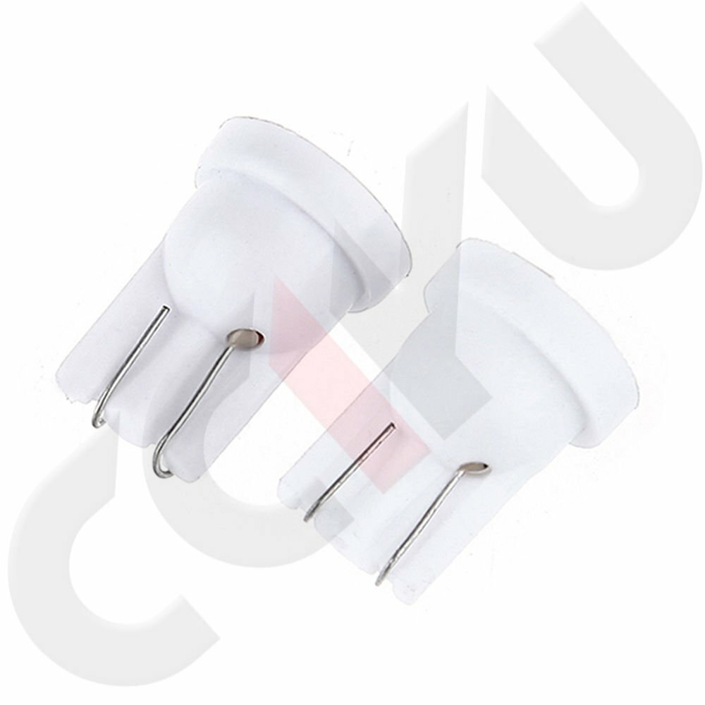 10Pcs T10 168 White 8-SMD LED Instrument Panel Dash Light Bulbs + PC194 ...