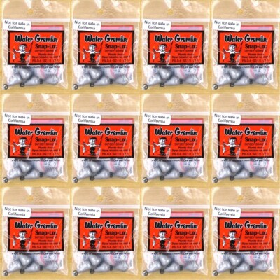 (12) Packs Water Gremlin 1/2 Oz Snap Loc Dipsey Swivel Sinkers Lot ...