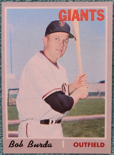 Bob Burda San Francisco Giants 1970 Topps Baseball Card #357 Ex | eBay