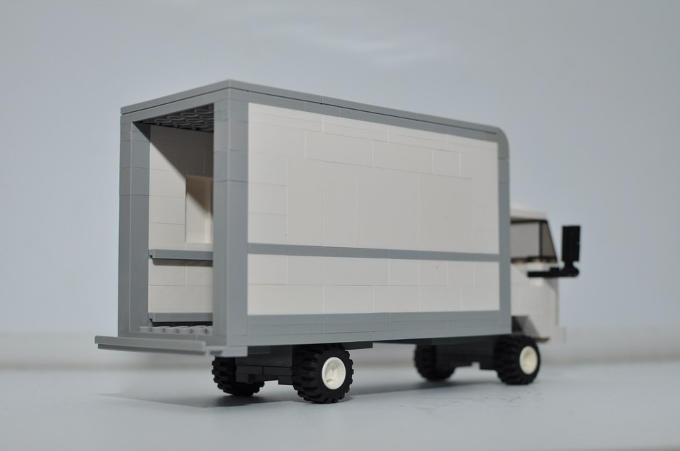 Moving Truck White Custom MOC Model compatible and Built with Real LEGO ...