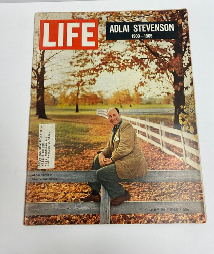 Life Magazine July 23 1965 Adlai Stevenson | eBay