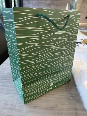 Rolex Green Coronet Shopping Retail Bags Perfect Bag For Gifting - Bag ...