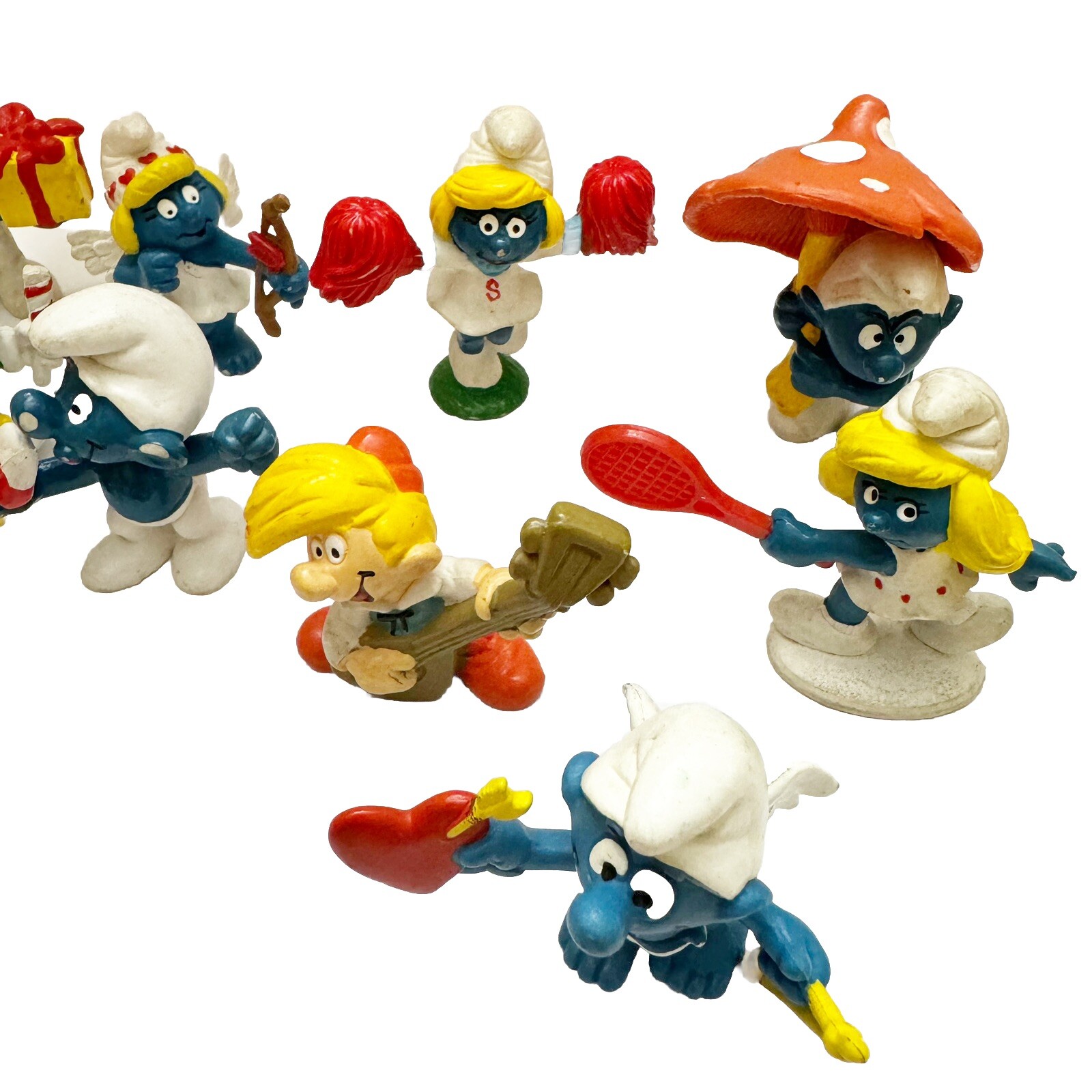 10 Vintage 1970s & 1980s Smurf Lot Figures By Schleich | eBay