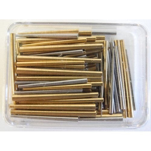 Clock Taper Pins Assortment Extra Large Sizes Brass & Steel (140 pieces ...