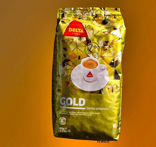 Delta Coffee Beans Gold Balanced & Full of Vitality Drink 500g ...