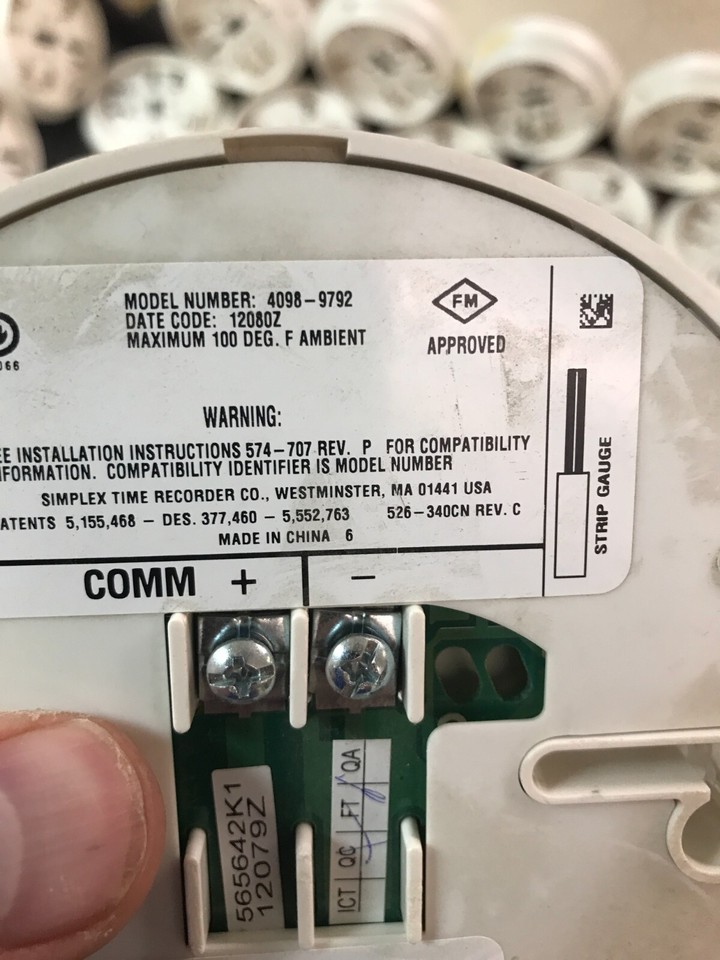 Simplex 4098-9792 ADDRESSABLE, SSD Sensor Base FREE SHIPPING | eBay