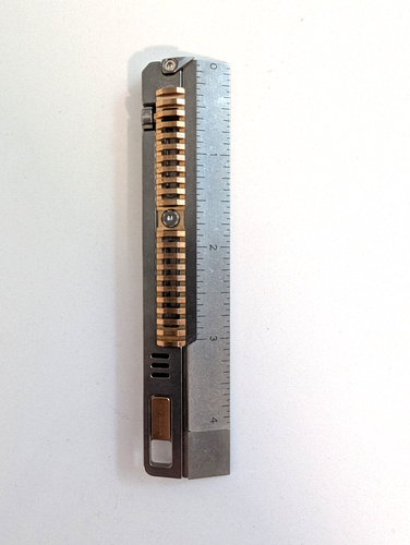 Titanium EDC Ruler Measurement Tool Caliper Spanner Fidget Toy Portable ...