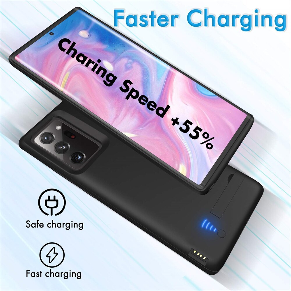 Battery Charger Case For Samsung Note 20 Ultra Charging Cover Power ...