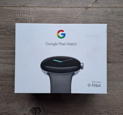 Google Pixel Watch - Polished Silver Stainless Steel Case/Charcoal ...