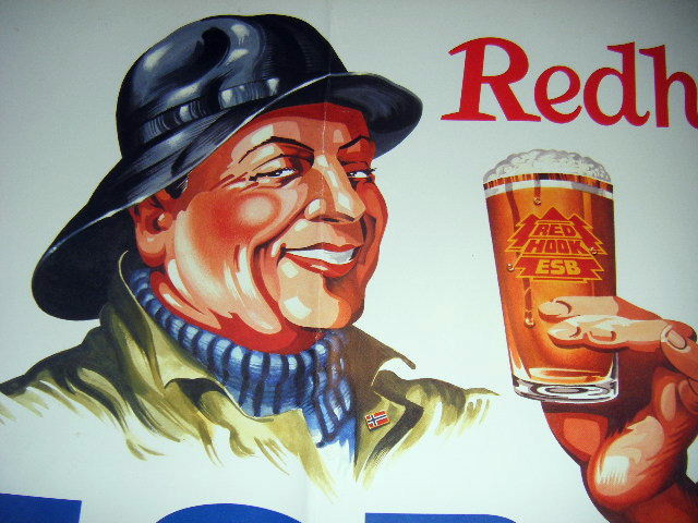 rare antique beer poster REDHOOK E.S.B.Ale (Extra Special Bitter Ale ...