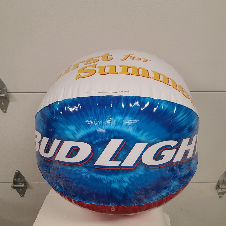 Budweiser Bud Light 22" Thirst For Summer Inflatable Beach Ball 2002 ...