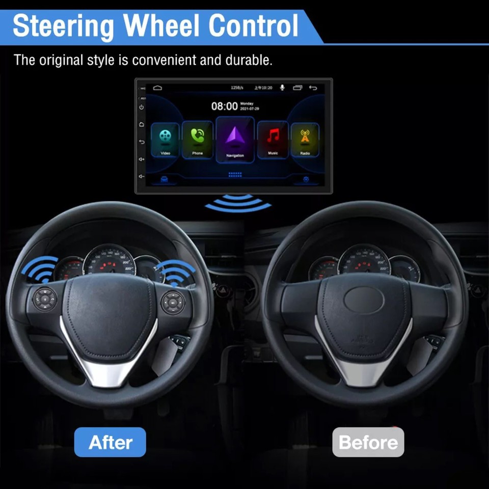 Universal Wireless Car Remote Control Button Smart Steering Wheel ...