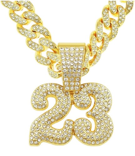 Iced Out Number “23” Pendant | Chain | eBay