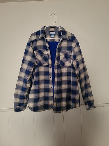 Columbia Mens Shacket Blue And Gray Size Large | eBay