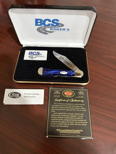 Case BCS Blue Bone Pocket Knife with Certificate in Gift Box | eBay